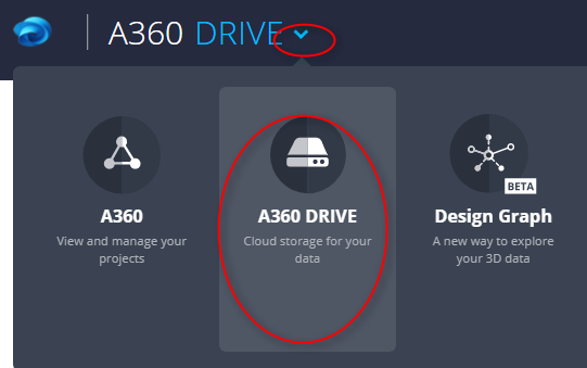 Finding A360 Drive