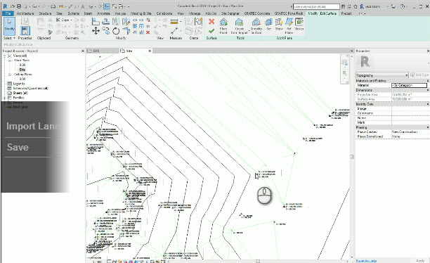 Use surveyed terrain and alignment data in BIM models for bridges
