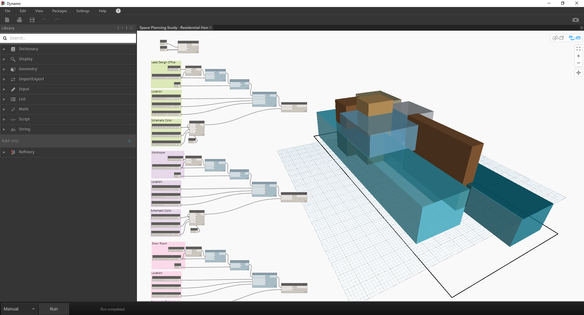 Use reality capture with BIM for space distribution