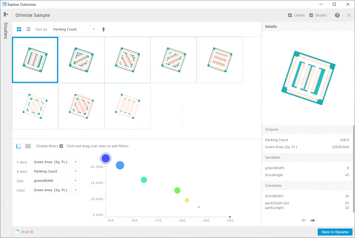 Optioneering sustainable parking design with Dynamo and Generative ...