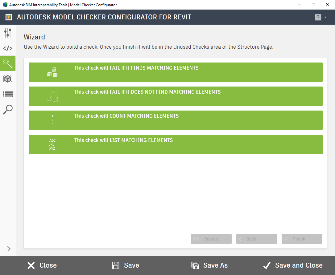 Model Checker Configurator - Build a Check