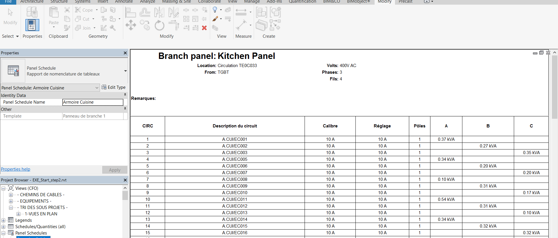 Develop electrical power load design throughout the project lifecycle