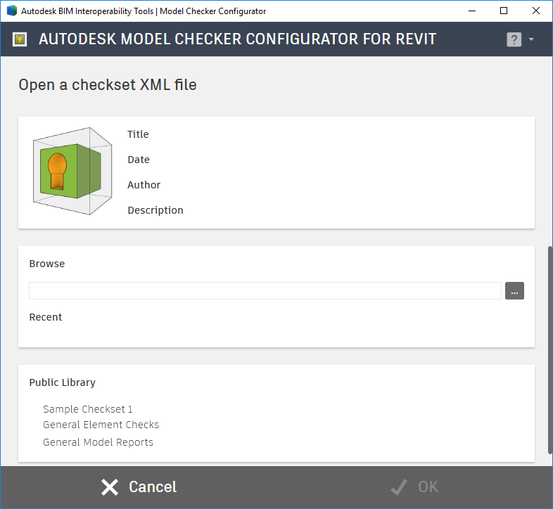 Model Checker Configurator - General Settings