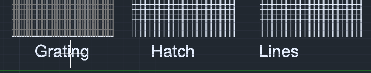 Displaying grating and hatching in Navisworks