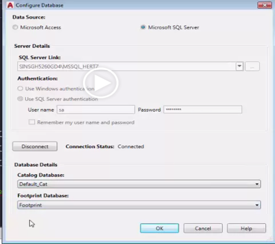 AutoCAD Electrical: Custom catalog tables not supported in SQL Server