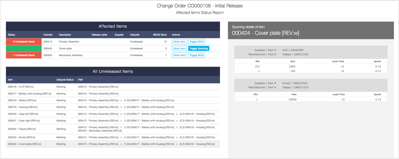 How to create an Advanced Change Order Report