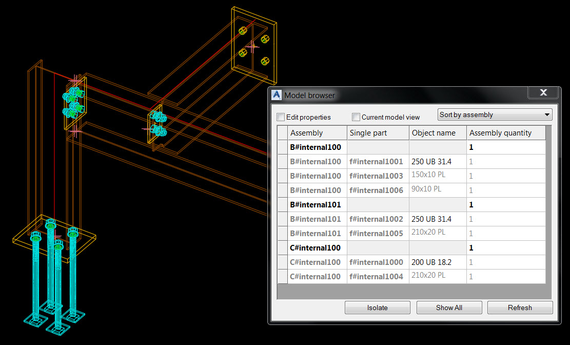 Advance Steel - Part A Creation - Drawing numbers as part / assembly ...