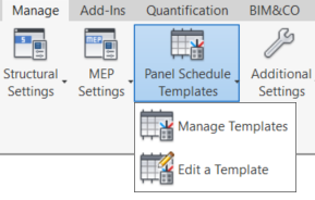 Manage circuits and loads for all electrical panels in a project