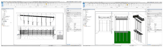 Modify designs and create shop drawings for a BIM bridge