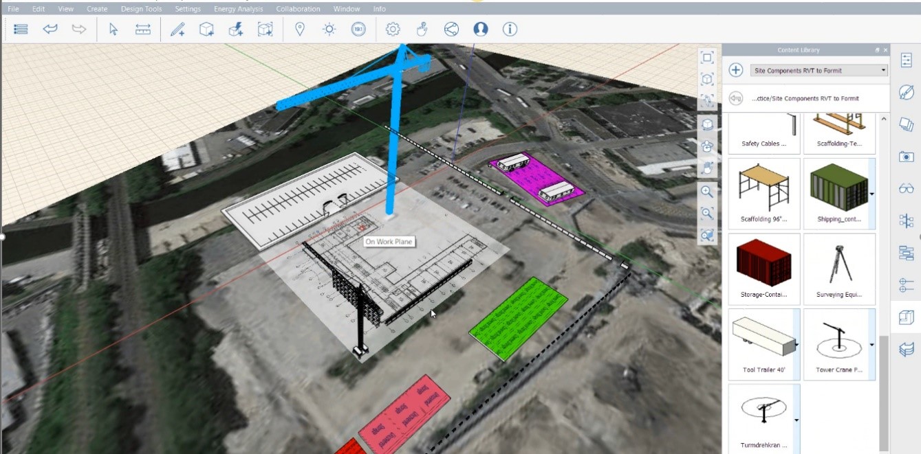 Expand logistics planning in the conceptual design stage from 2D to BIM