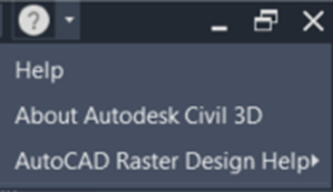 Civil 3D interface and functionality