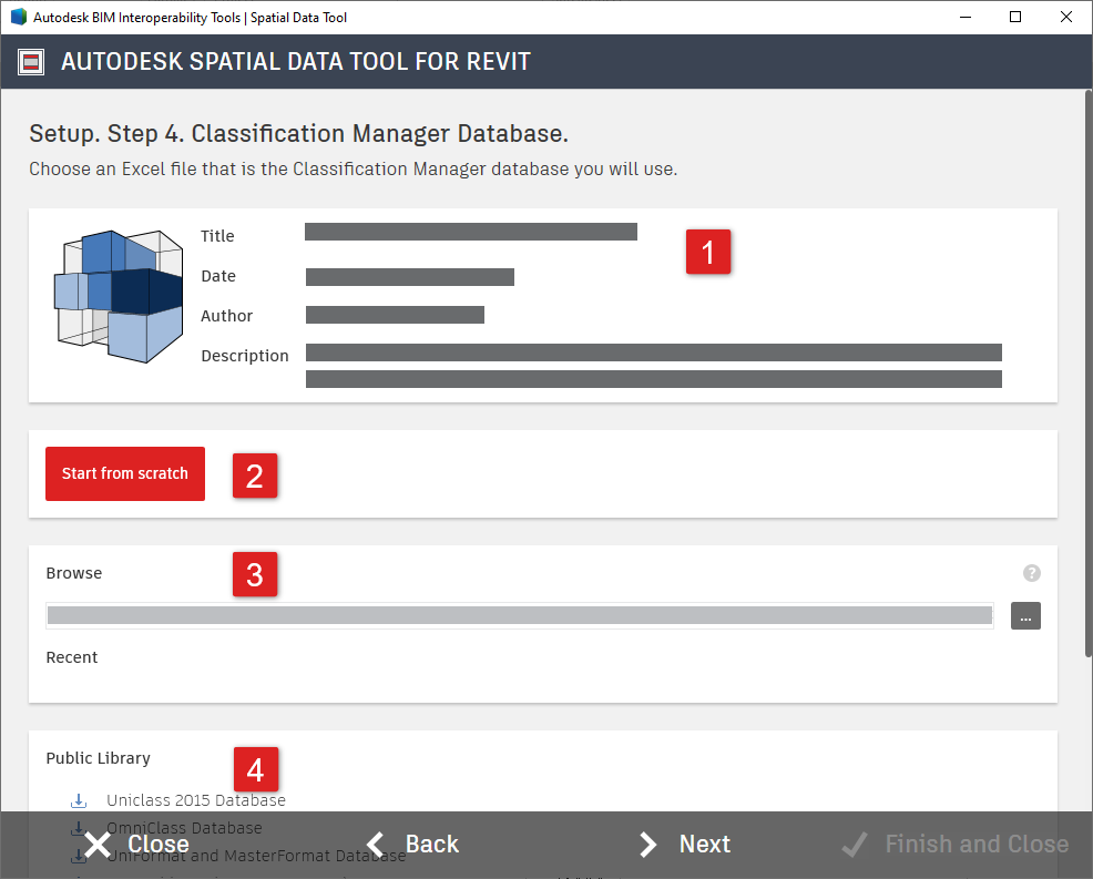 Spatial Data Tool for Revit – Setup