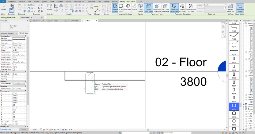 Rebar detailing and fabrication