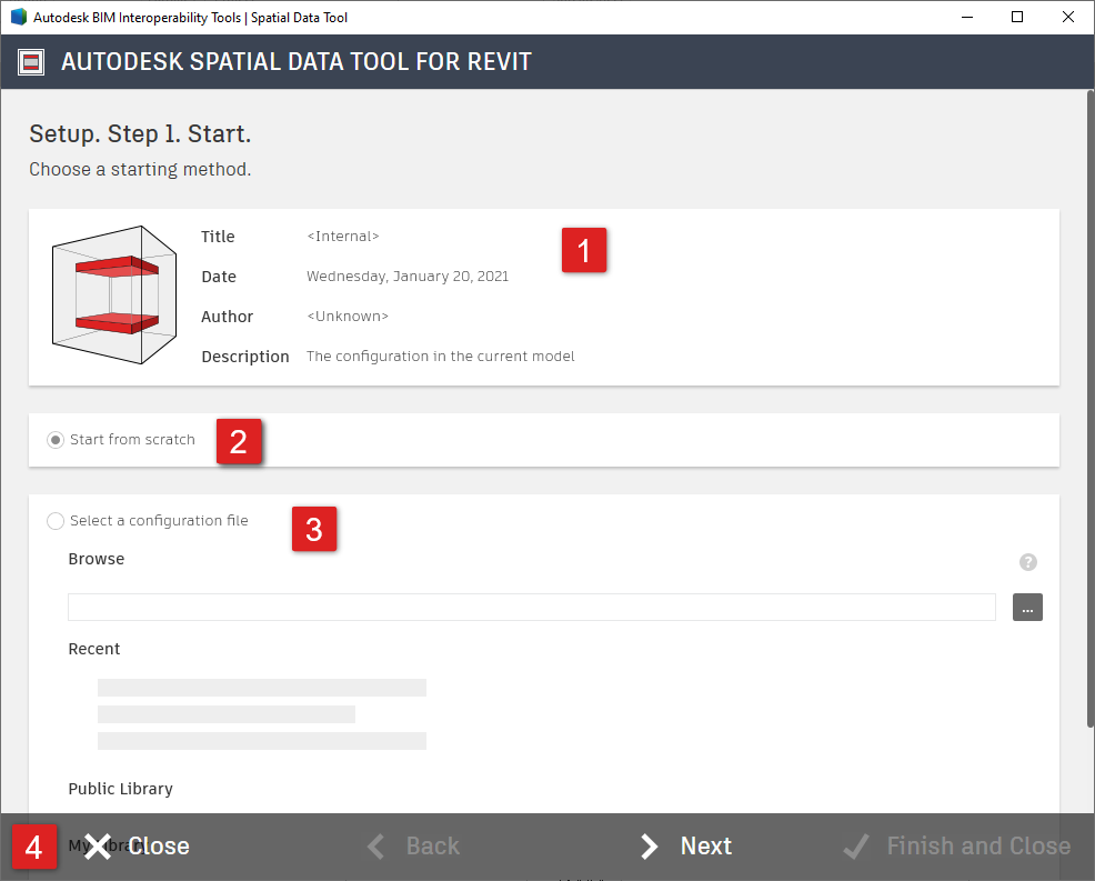 Spatial Data Tool for Revit – Setup