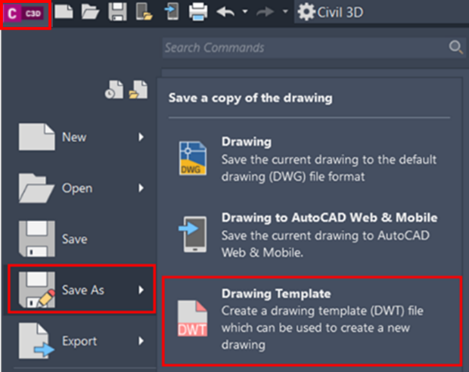 Basic Civil 3D concepts