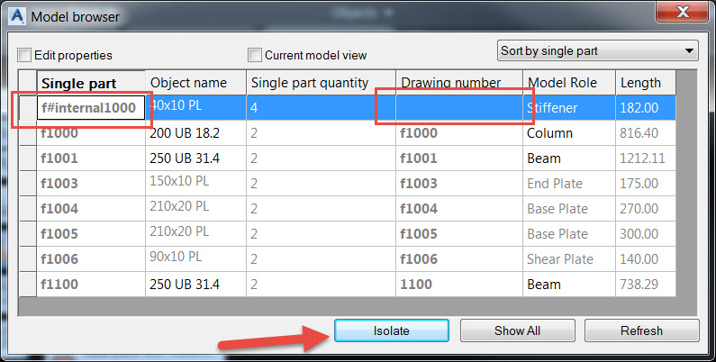 Advance Steel - Part B Revisions - Drawing numbers as part / assembly ...