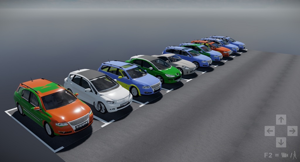 Randomizing cars in the car park