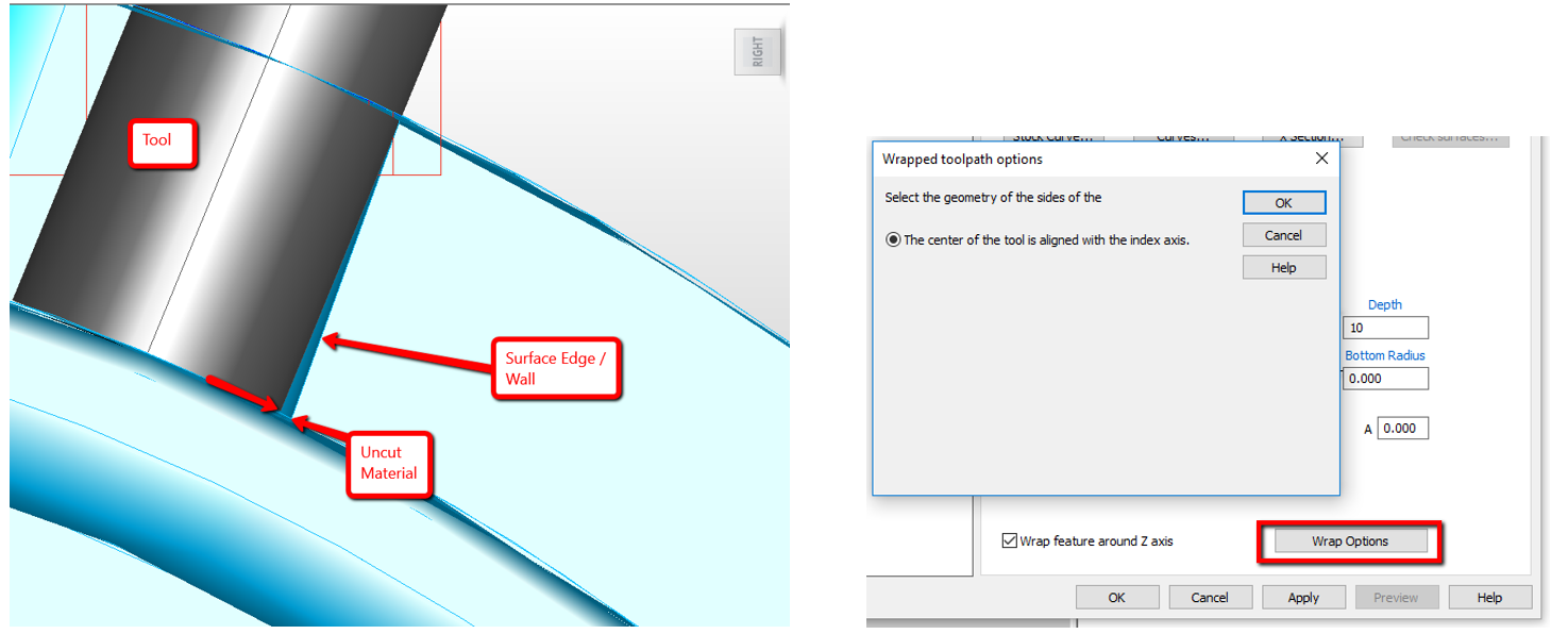 How to machine a Wrapped Part with Vertical Sides