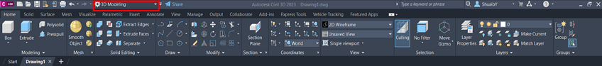 Civil 3D interface and functionality part three
