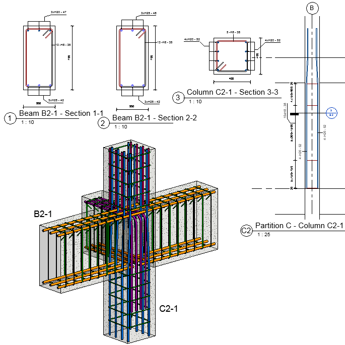 BIM for reinforced concrete: from 2D to 3D for rebar detailing