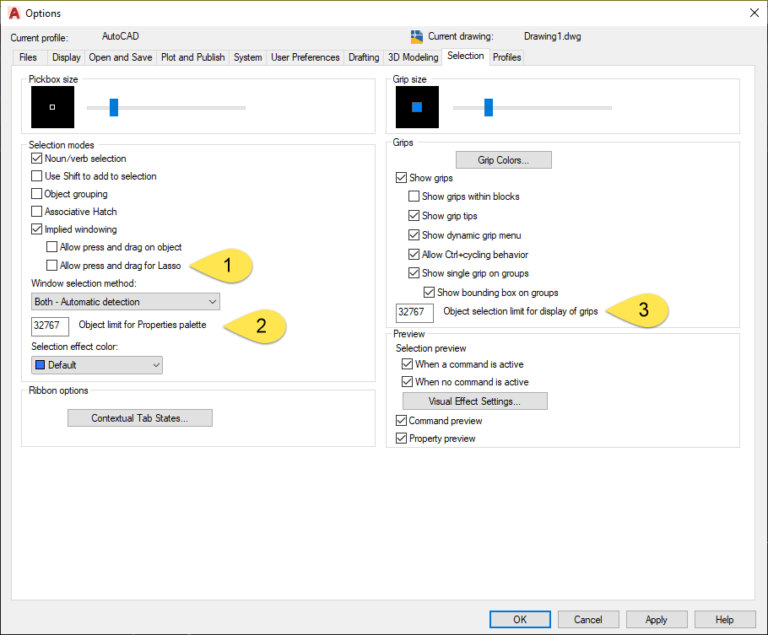 AutoCAD Options Dialog Box Explained: Part Two | AutoCAD Blog | Autodesk