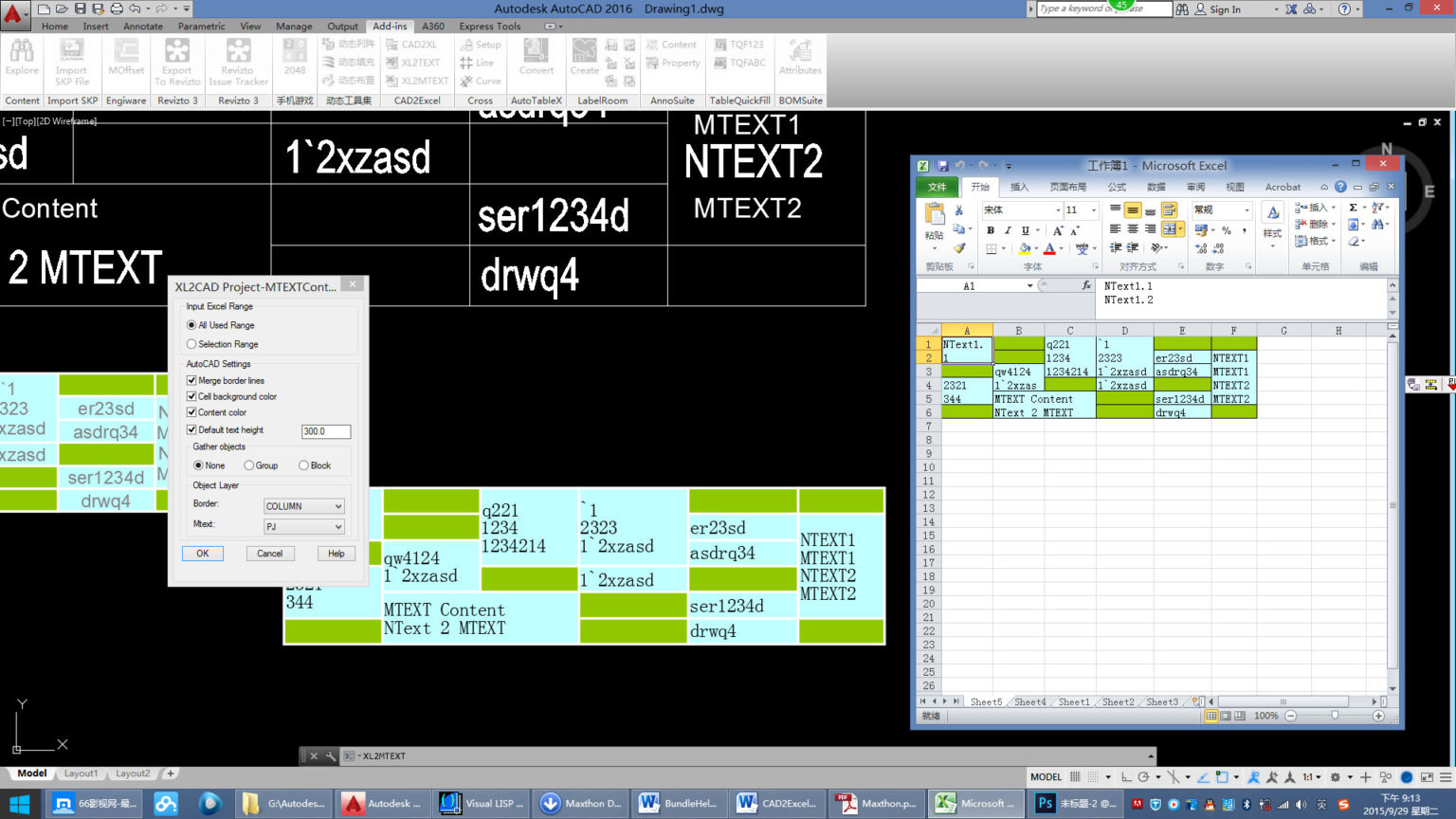 Apps for AutoCAD and Excel | AutoCAD Blog | Autodesk