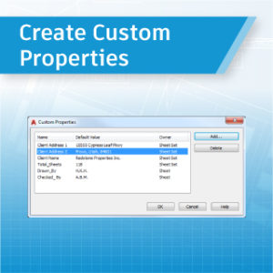 Becoming a Master of Sheet Sets: How to Create Custom Properties in ...
