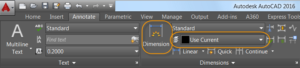 AutoCAD 2016 DIM Command Offers Faster Dimensioning