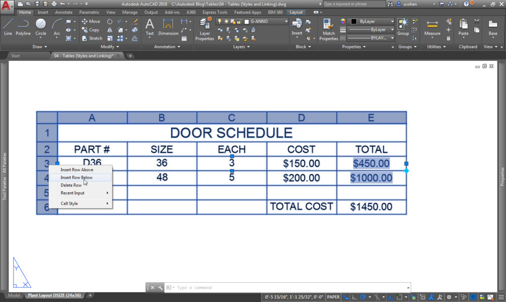 Tables Exploring The Features And Benefits Of Autocad Autocad Blog Autodesk
