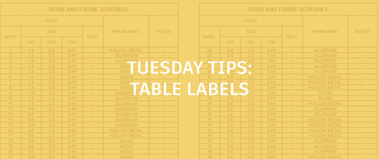 Repeating AutoCAD Table Labels: Tuesday Tips With Heidi | AutoCAD Blog ...