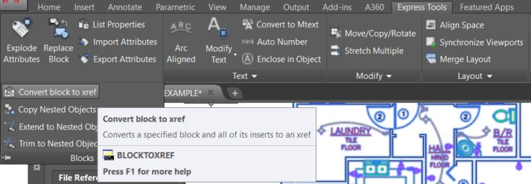Explore BLOCKTOXREF Express Tool: Tuesday Tips With Brandon | AutoCAD Blog | Autodesk
