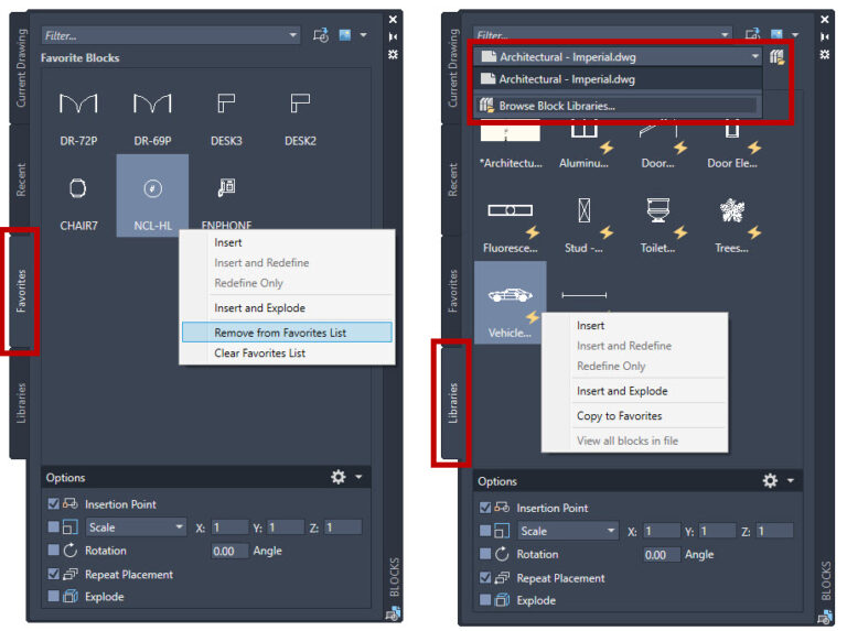 Blocks Palette To Be Or Not To Be A Blockhead Tuesday Tips With Frank Autocad Blog Autodesk