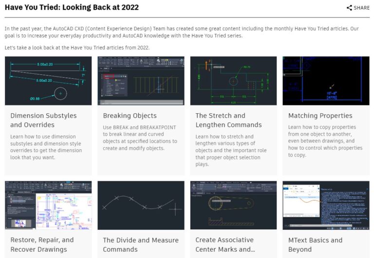Have You Tried: A Look Back at 2022 | AutoCAD Blog | Autodesk