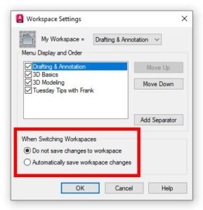 AutoCAD Workspaces and Profiles: Tuesday Tips With Frank | AutoCAD Blog ...