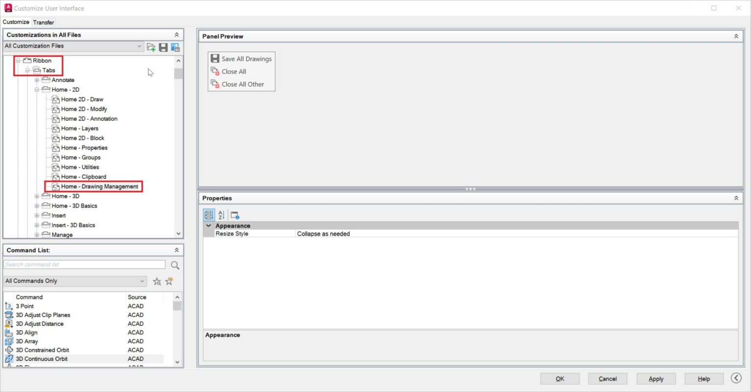 A Guide to AutoCAD Ribbon Customization | AutoCAD Blog | Autodesk