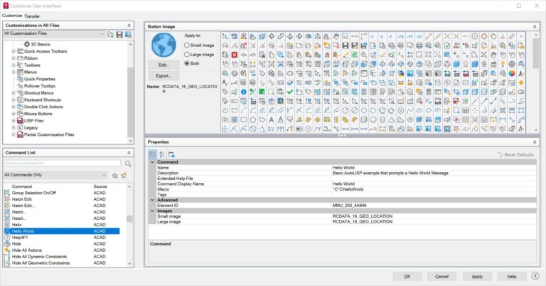 How to Add Custom AutoLISP Commands Into the AutoCAD Ribbon | AutoCAD ...