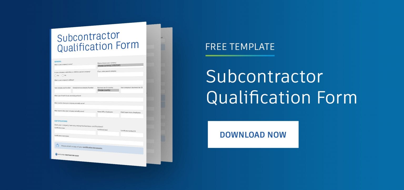 Subcontractor Qualification Best Practices [with Free Template]