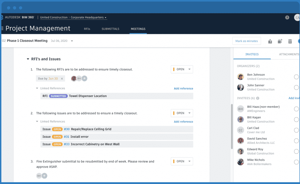 New BIM 360 Feature Connects RFI Workflows - Digital Builder
