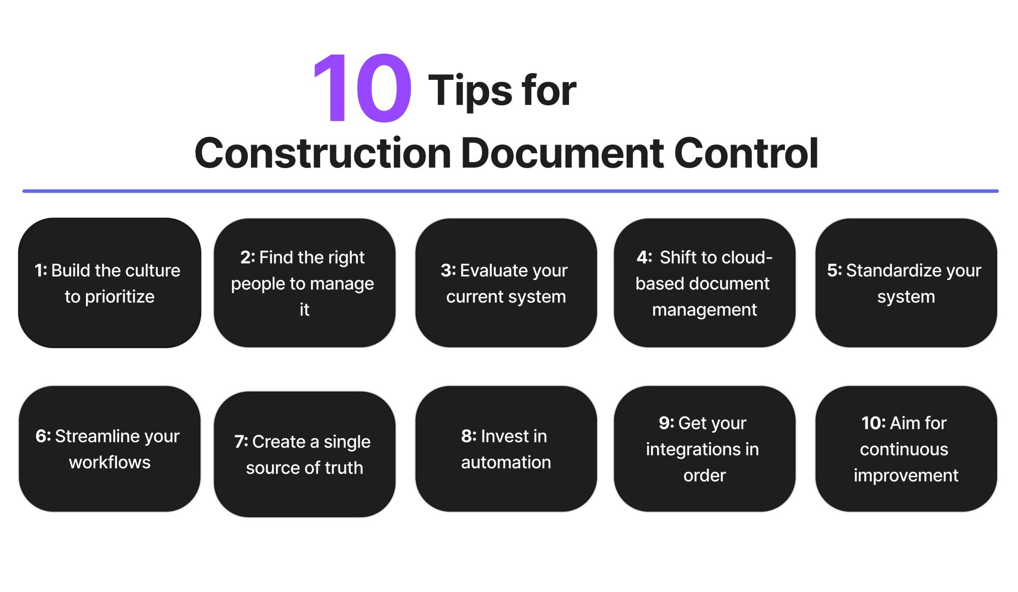 10 Expert Tips for Construction Document Control