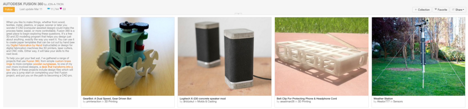 Instructables, lets make something! - Fusion Blog