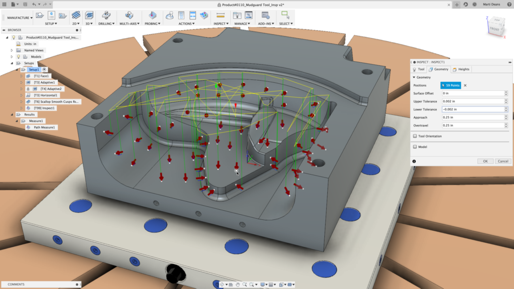 Machining a Mold Tool with Steep and Shallow & Surface Inspection
