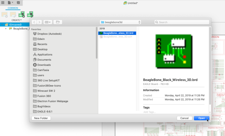 Edit your Autodesk EAGLE electronic design files