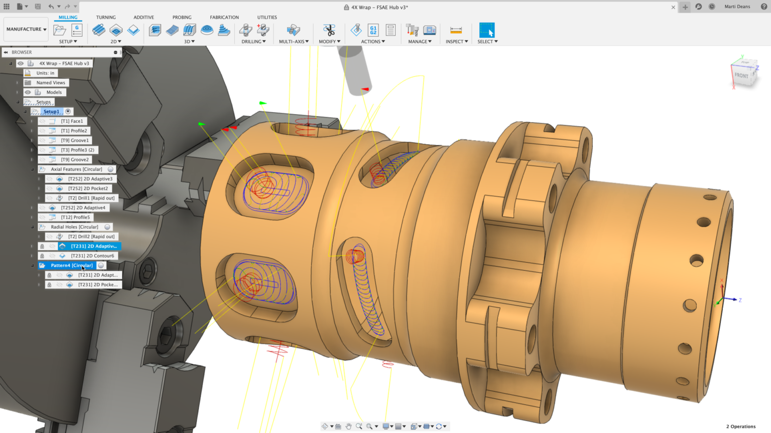 Advanced Manufacturing with 4-Axis CNC Milling | Fusion 360 Blog