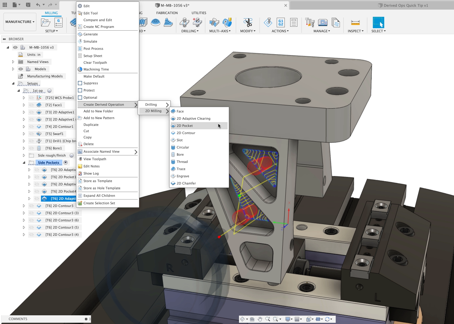 QUICK TIP: Derived Operations for Fusion 360 Manufacturing