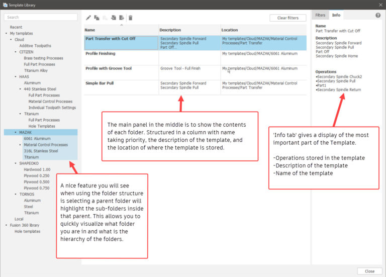 Manufacturing Templates and the New Template Library - Fusion Blog