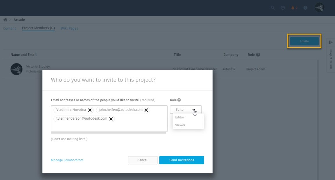 How to Manage Access to a Collaborative Project in Fusion 360