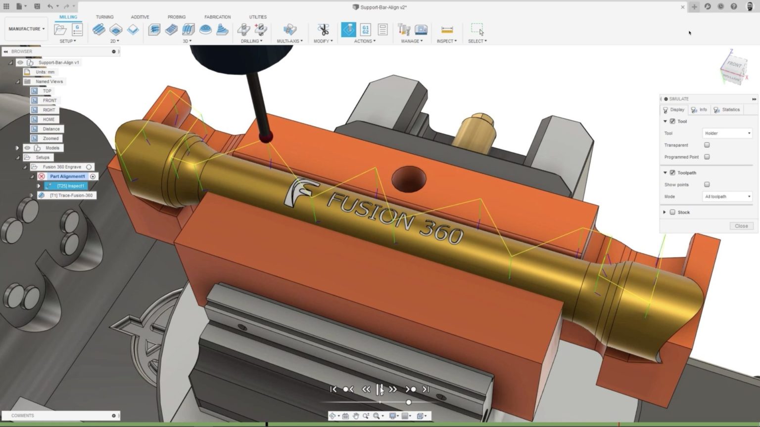 Fusion 360 Machining Extension: In-Process Inspection