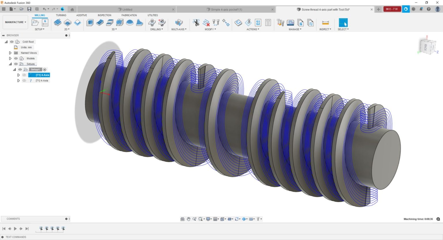 Benefits of 4-Axis Machining with Autodesk Fusion 360