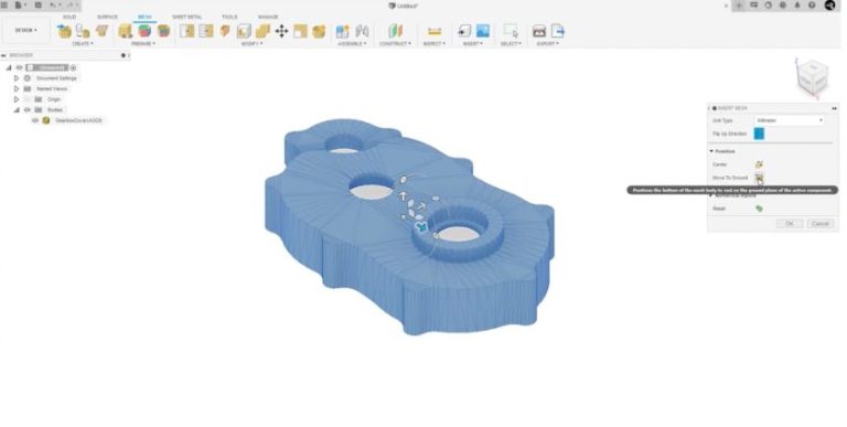 Import & Edit Mesh Data With Mesh Modeling Features in Fusion 360