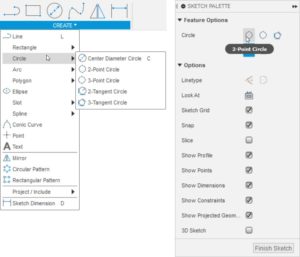 How To Create and Modify Sketch Geometry in Fusion 360